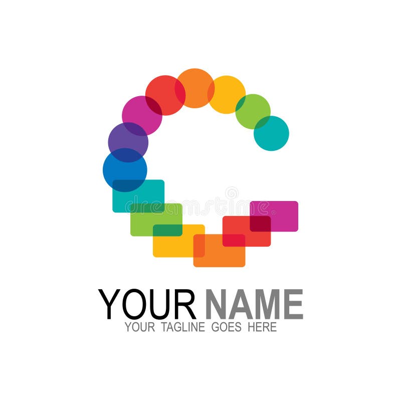 Logo Letter C. Icon Letter C with a Colorful Stock Vector ...