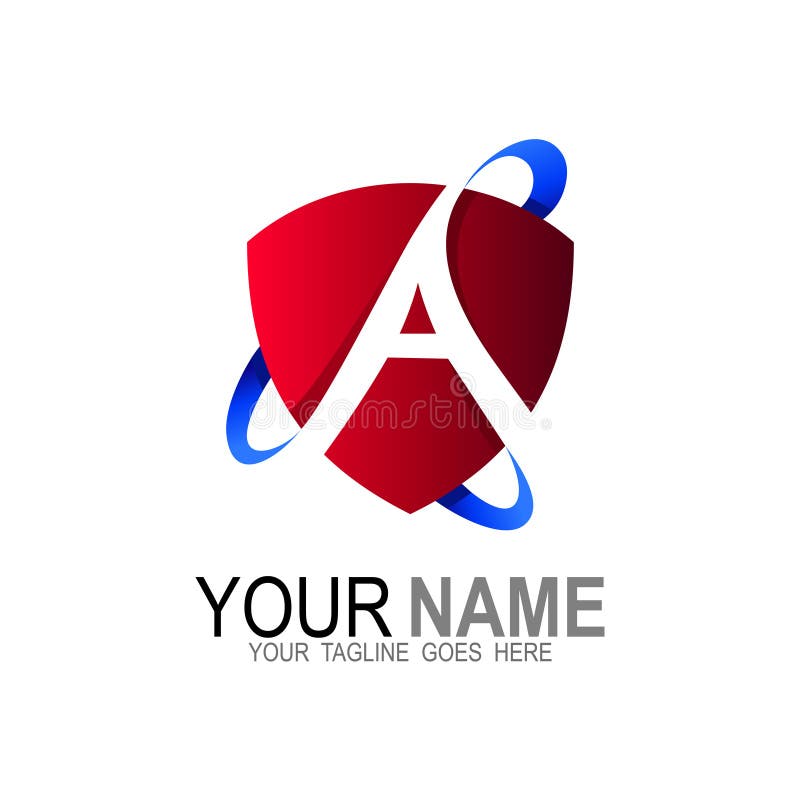Logo Shield with Initials in it ,shield Logo + Defense Icon Stock ...