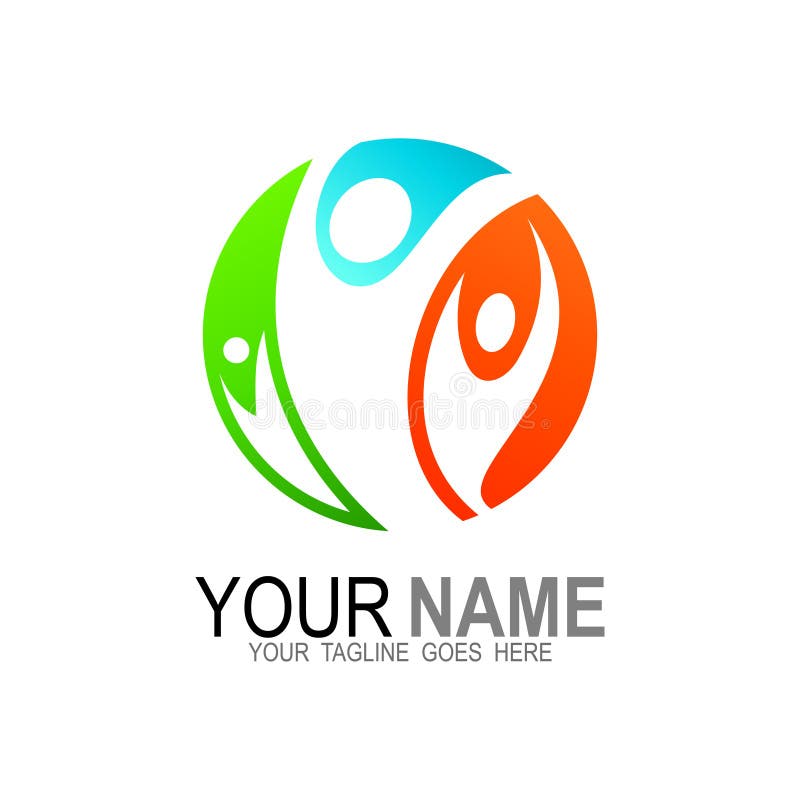 Human Logo , People`s Logos are Celebrating Victory Stock Vector ...