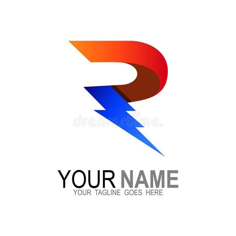 Thunder Letter R Logo Stock Illustrations – 140 Thunder Letter R Logo ...
