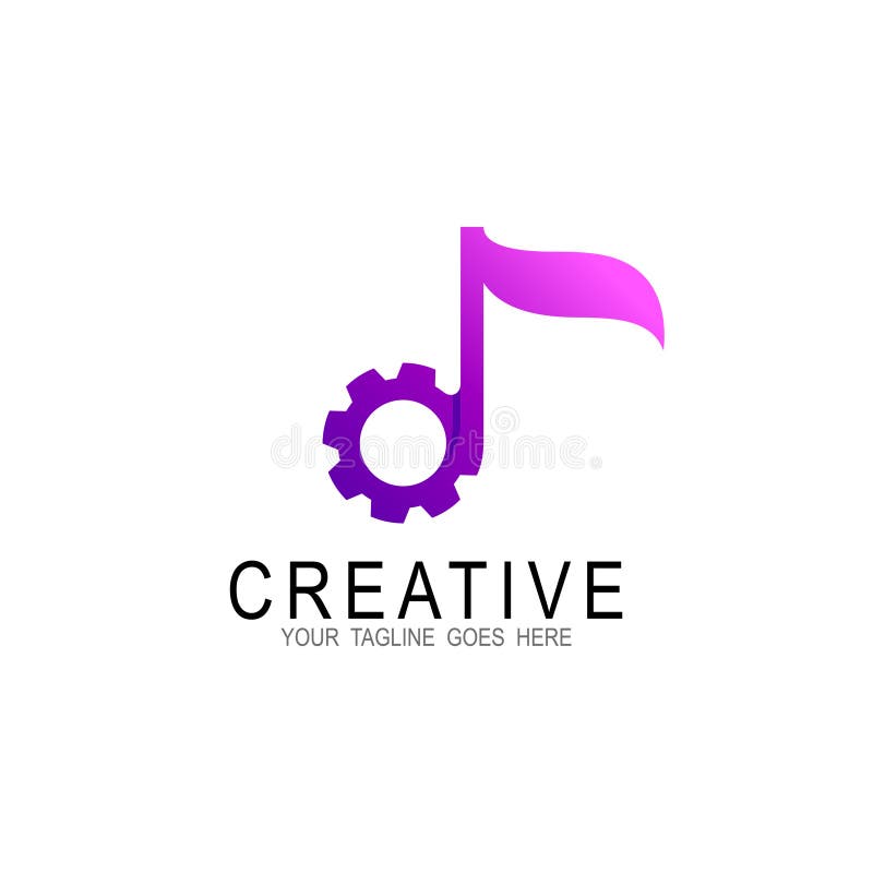 Music Logo and Girl Icon, Karaoke Logo Stock Vector - Illustration of ...