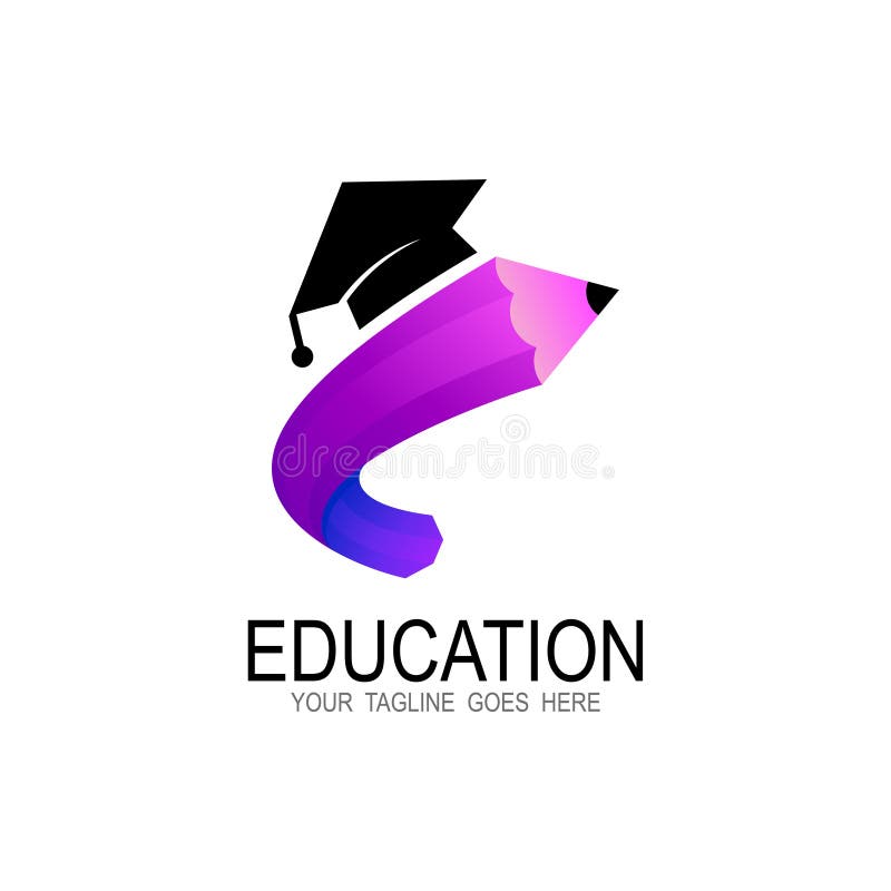 Student Logo with a Pencil, Education Concept Vector, Stock Vector ...