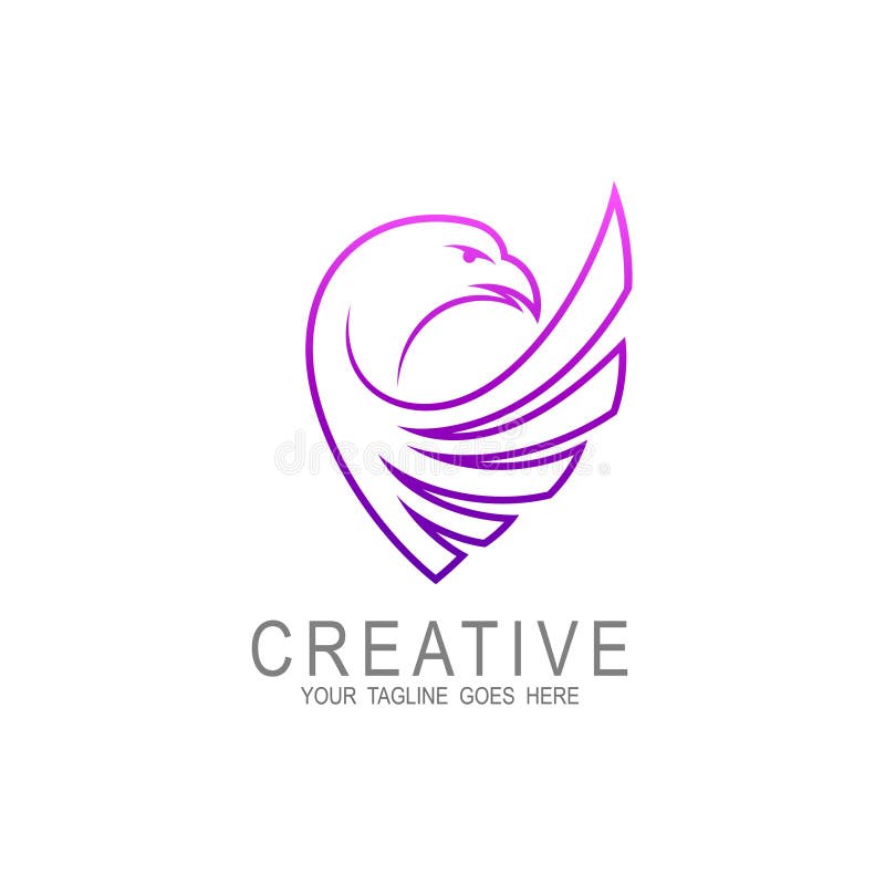 Eagle Pink Logo Stock Illustrations – 353 Eagle Pink Logo Stock ...
