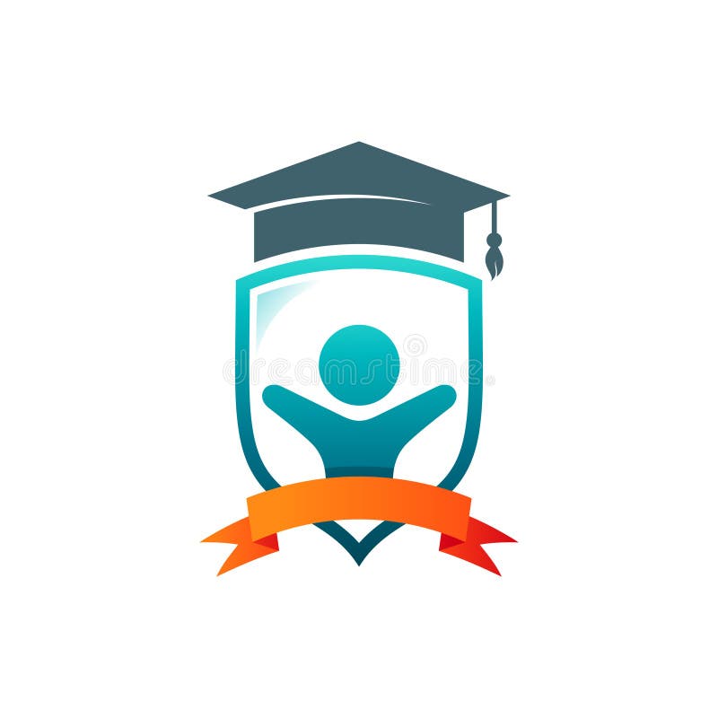 Student Shield Logo Design. Education Logo. Stock Vector - Illustration ...