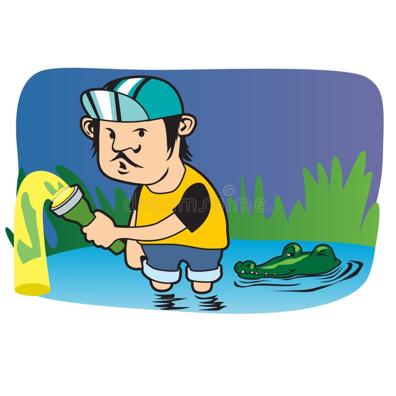 Funny Characters - Adventures on the Swamp Stock Vector - Illustration ...
