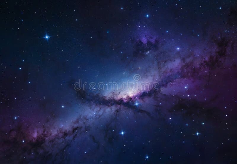Colorfull Background: Galactic Starry Depth Stock Illustration ...