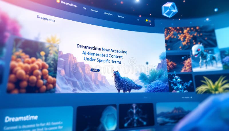 Dreamstime Accepts Ai-generated Content Stock Illustration ...