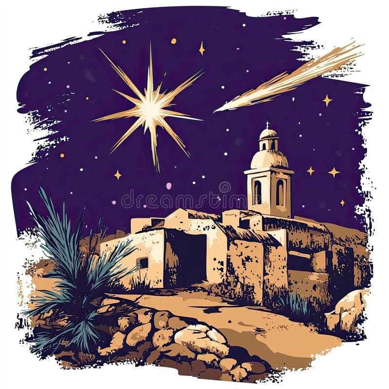 Star of Bethlehem Night stock image. Image of star, hope - 353438073