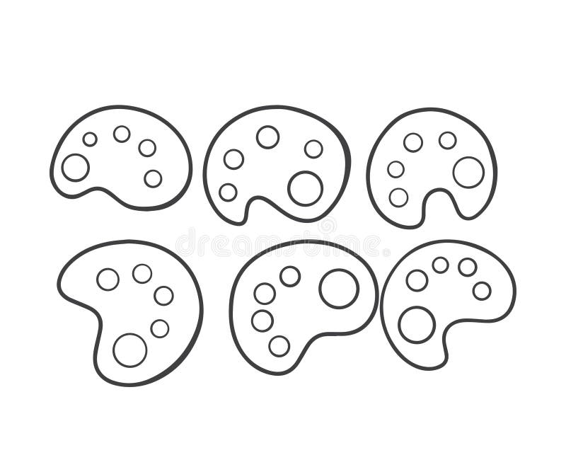 Artist Palette One Line Drawing Stock Illustrations – 109 Artist ...