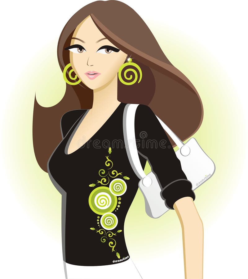 Dreamstime Diva stock vector. Illustration of model, backgroung - 7610395