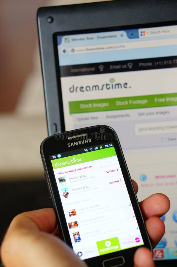 Dreamstime Mobile Application Editorial Photography - Image of ...