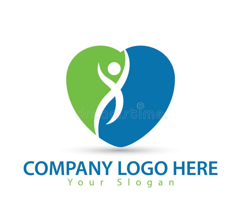Human Character with Green Concept Logo Vector Stock Vector ...