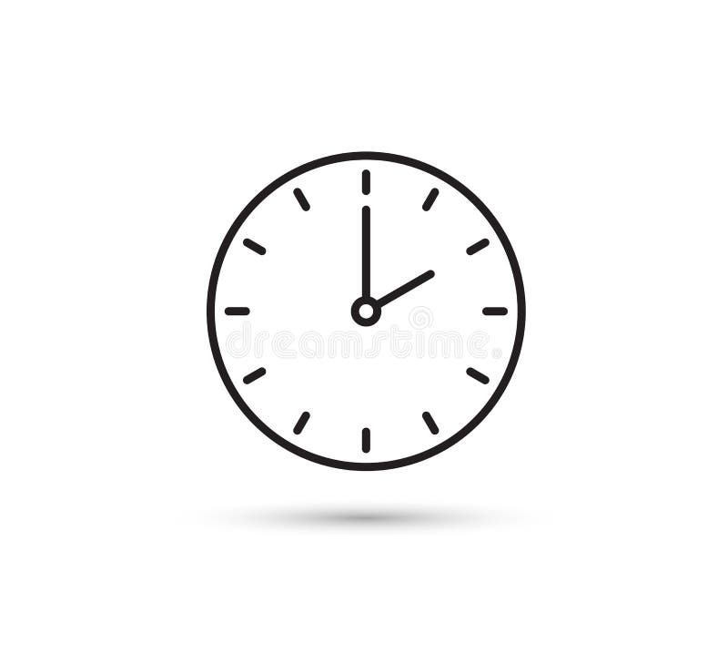 Clock Icon, Time Vector Clock Illustration, Time Symbol, Alarm Clock ...