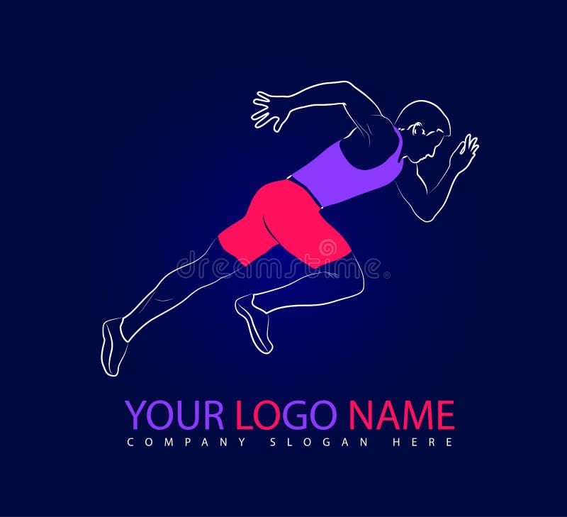 Running Man Dash Logo Stock Illustrations – 16 Running Man Dash Logo ...