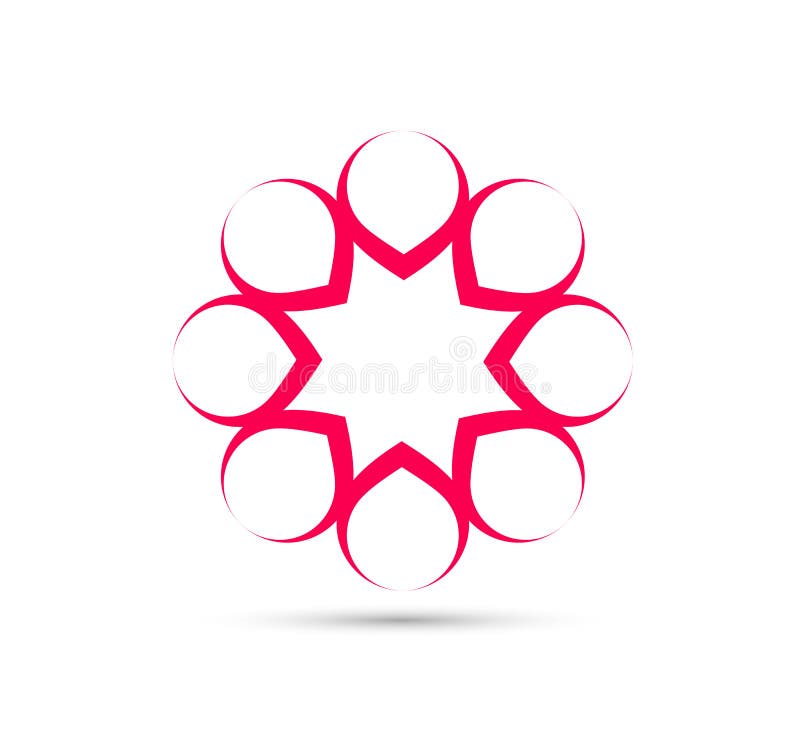 Abstract Flower Shape Logo Template, Sphere Vector Design. Stock Vector ...