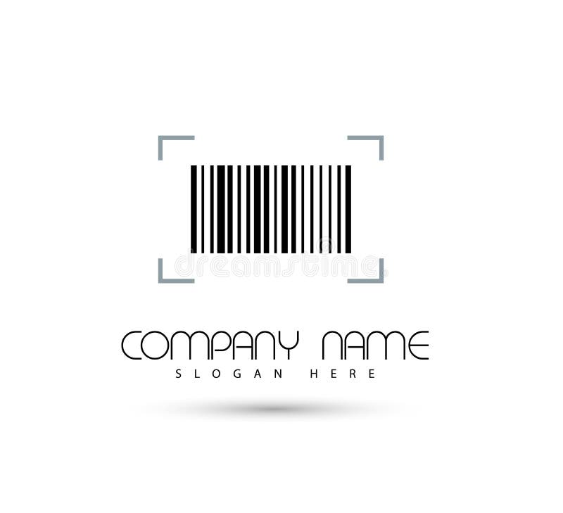 Barcode Icon Logo Design Element. Stock Vector - Illustration of ...