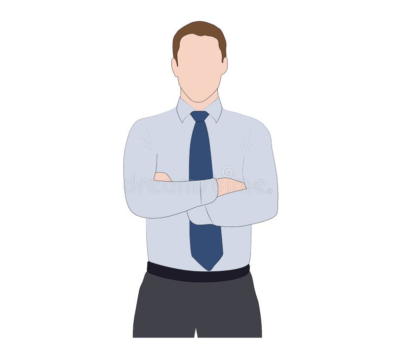 Professional Businessman Vector Illustration. Stock Vector ...