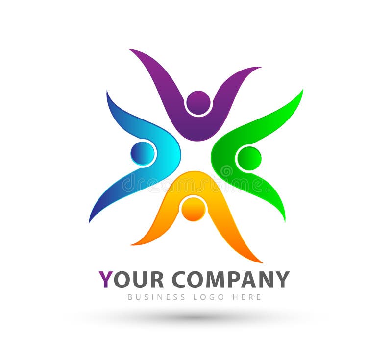 Four Friends Logo Graphic Stock Illustrations – 109 Four Friends Logo ...