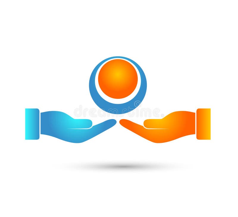 Hands Logo Office Man Court Icon, Branding Vector Stock Vector ...