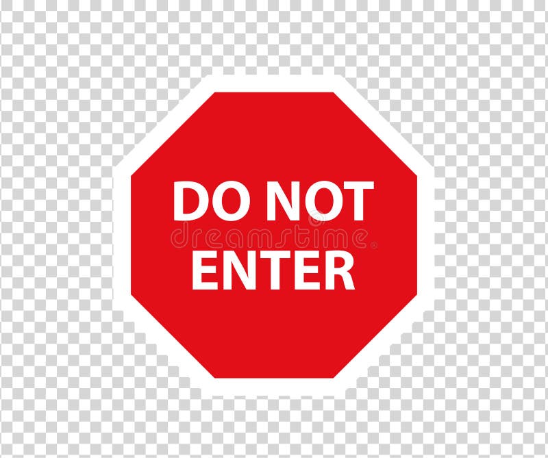 Stop Road Sign with Hand Gesture. New Red Do Not Enter Traffic Sign ...