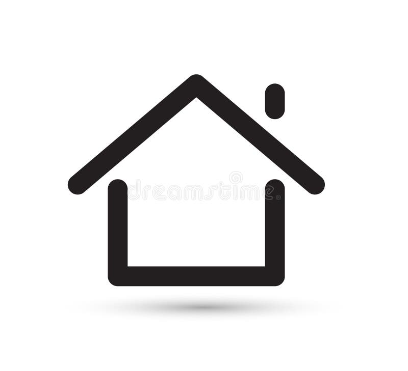House line icon stock vector. Illustration of architecture - 108059751