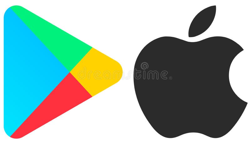 Google Play App Store Icons. Download from Google Pay. Editorial Image ...