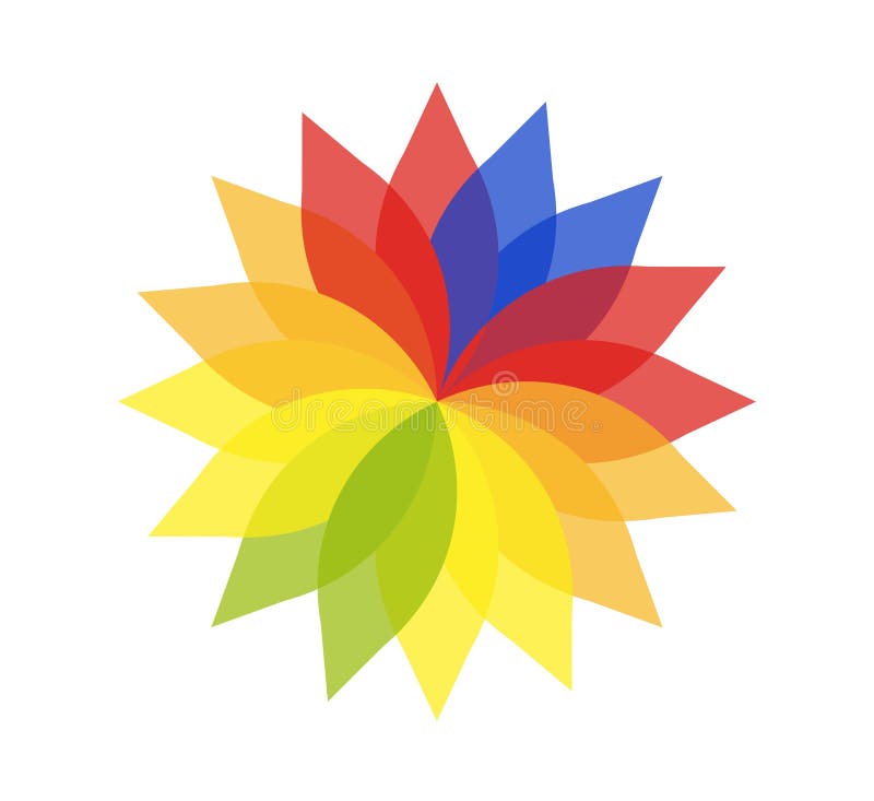 Star Flower Logo stock vector. Illustration of abstract - 208537667