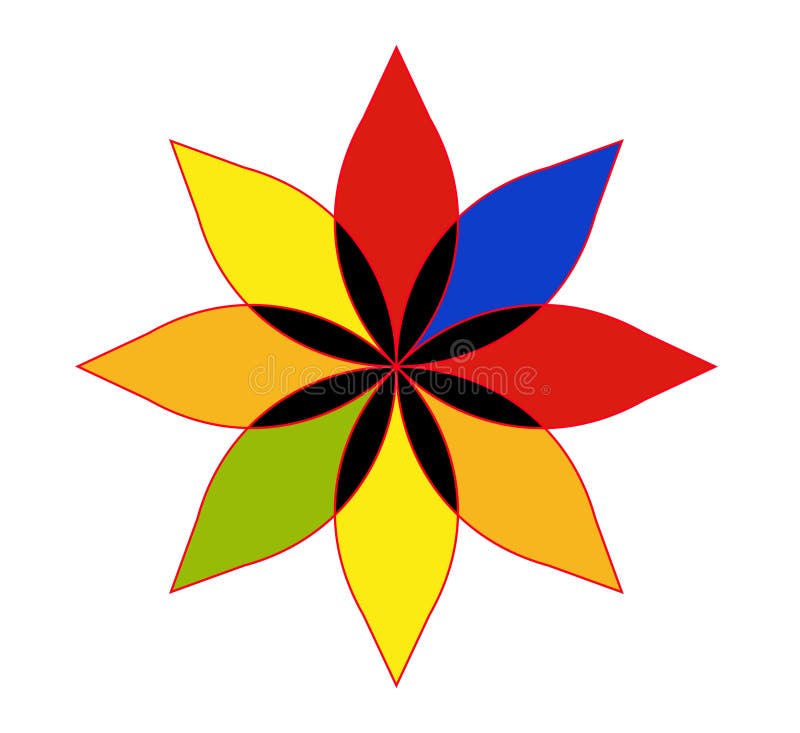 Star Flower Logo stock vector. Illustration of editable - 208537938