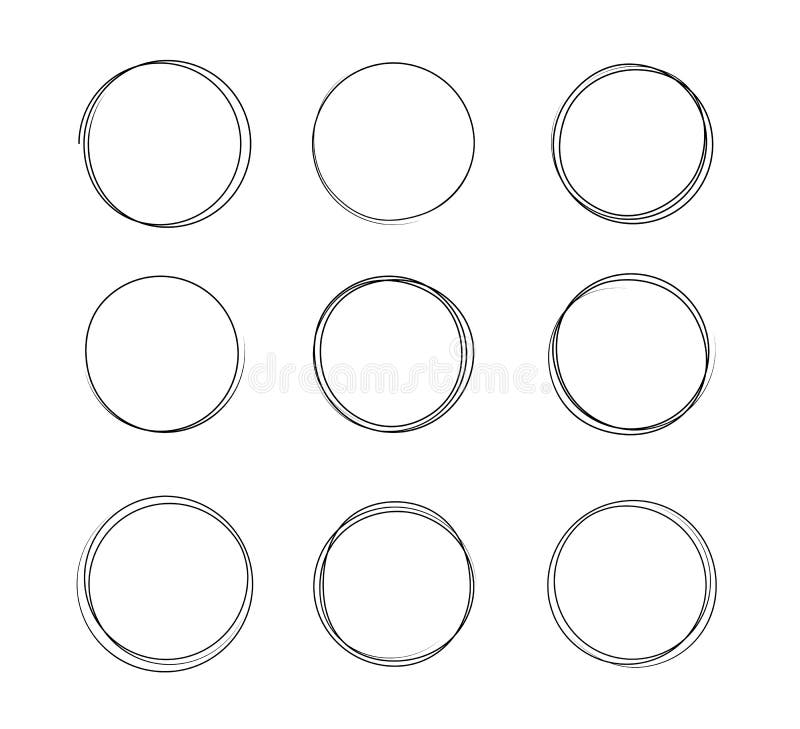 Line Drawing Circle Stock Illustrations – 150,515 Line Drawing Circle ...