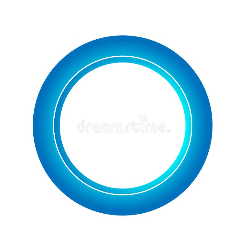 Abstract blue circle. stock vector. Illustration of color - 221089001