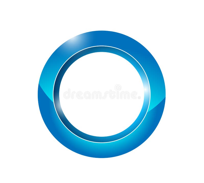 Abstract blue circle. stock vector. Illustration of concept - 221089013