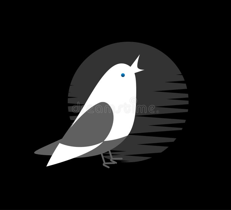 Standing Bird Abstract Logo Design Vector Template Stock Vector ...