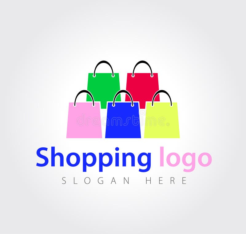 Shopping Logo, Shop Logo Vector for Business Vector Illustration Stock ...