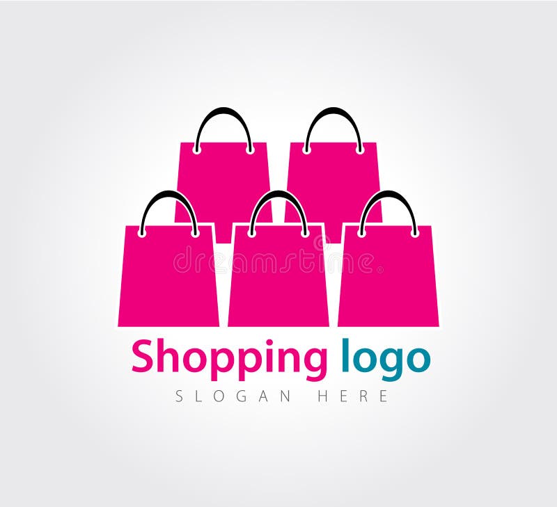Shopping Logo, Shop Logo Vector for Business Vector Illustration Stock ...