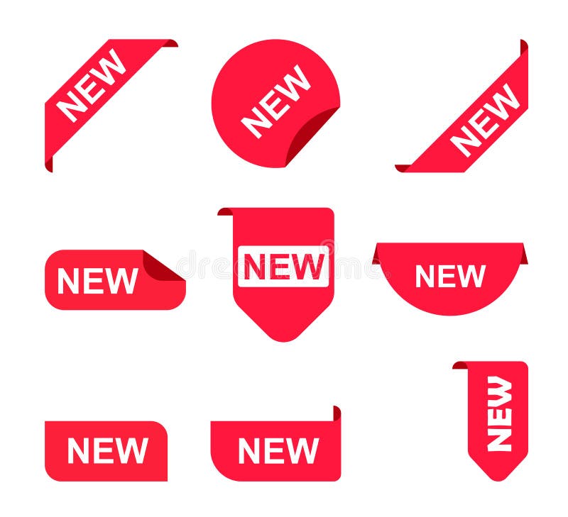 New Arrival Stickers for Shop Product Tags, Labels or Sale Posters and ...