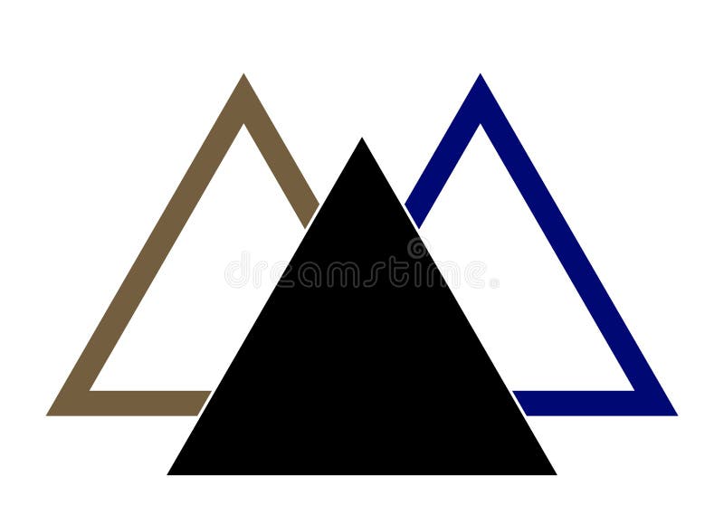 Equilateral Triangle Icon Vector Line Triangle Stock Vector ...
