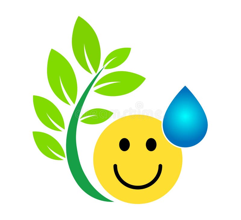 Smiley water drop stock vector. Illustration of comic - 36980031