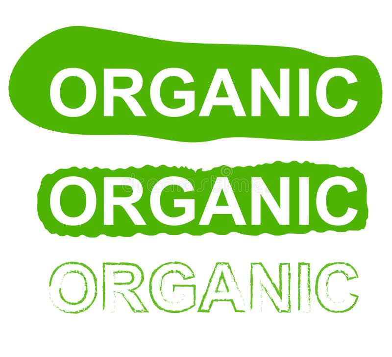 Organic Natural Bio, Eco Label Icon. Stock Illustration - Illustration ...