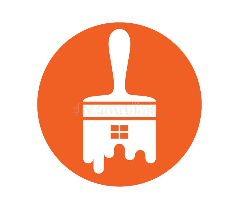 House Painting Logo. Home House Logo Icon Real Estate Construction ...