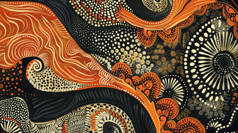 Dreamtime Patterns: an Ethereal Display Stock Photo - Image of cosmic ...