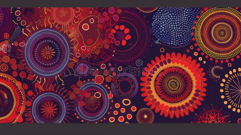 Dreamtime Patterns: an Ethereal Display Stock Photo - Image of ...