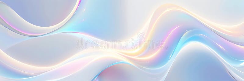 Dreamy Abstract Backdrop Showcasing a Fluid Harmony of Glowing ...