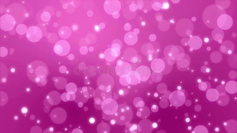 Pink Bokeh Background with Floating Light Particles. Stock Video ...