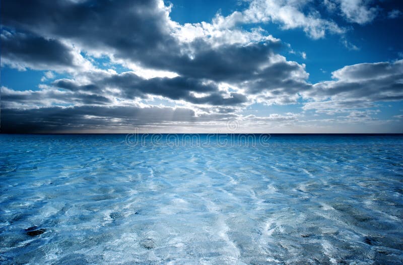 Dreamy Beach Scene stock image. Image of seascape, moody - 8867781