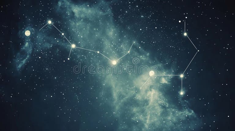 A Dreamy Celestial Cover Featuring Constellations and Glowing Orbs ...