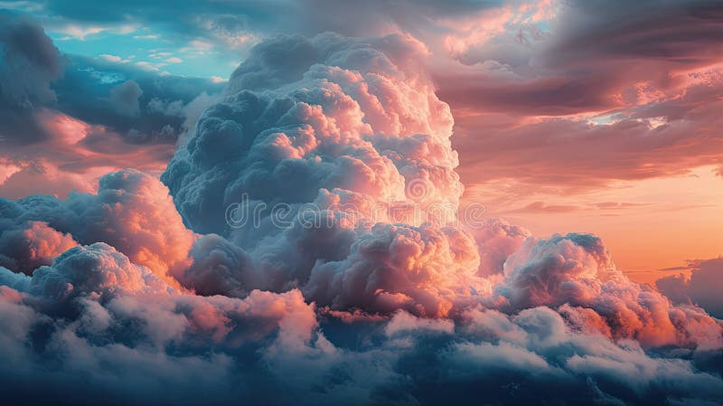 Dreamy Cotton Candy Clouds for Your Next Project. Stock Illustration ...