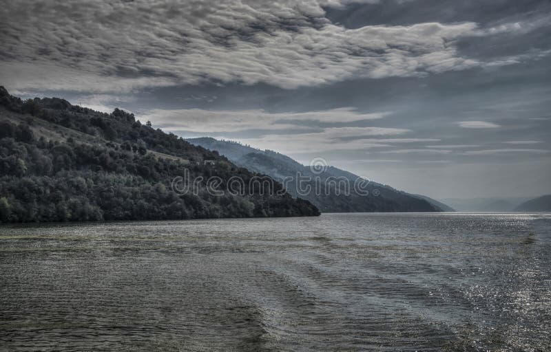 Dreamy Danube stock image. Image of clouds, canyon, border - 95618041