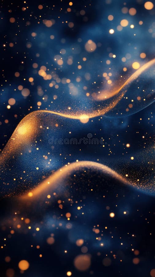 Dreamy Deep Lavender Banner with Turquoise Confetti Frame Stock ...