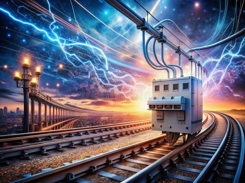 Dreamy Electrical Junction a Surreal Visualization of a Wire Terminal ...