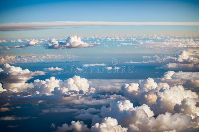 A Dreamy and Ethereal Cloudscape with Wispy Clouds Floating in a Pastel ...